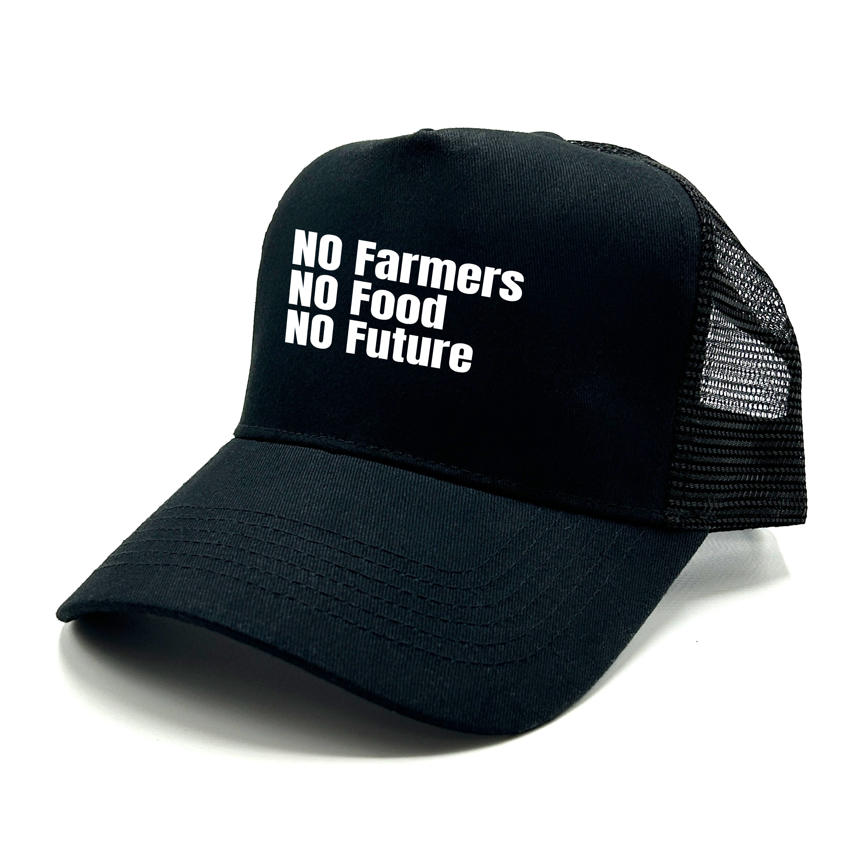 Trucker Cap in Mesh Optik - No Farmers no Food no Future - Farbwahl ...